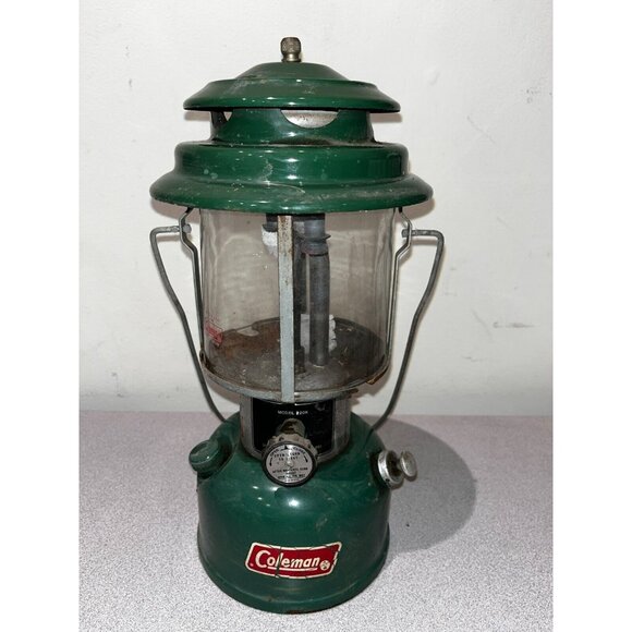 Coleman | Accents | Vintage Coleman Lantern Green Model 22k Dual Mantle 5981 Camping Hunting ...